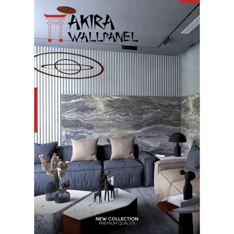 Jual LAIV Wallpanel Akira Series PVC Wood Panel Kisi kisi Panel PVC ...