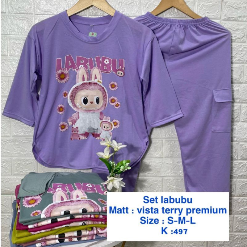 Jual set anak perempuan motif Labubu | Shopee Indonesia