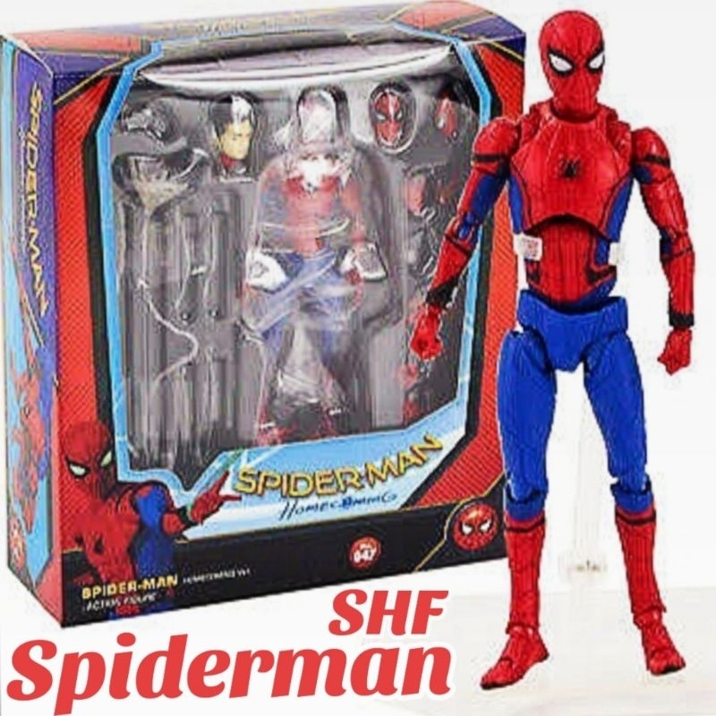 Jual Shf Spiderman Home Coming Maf-047 MAFEX FIGMA SHF Spider-Man ...