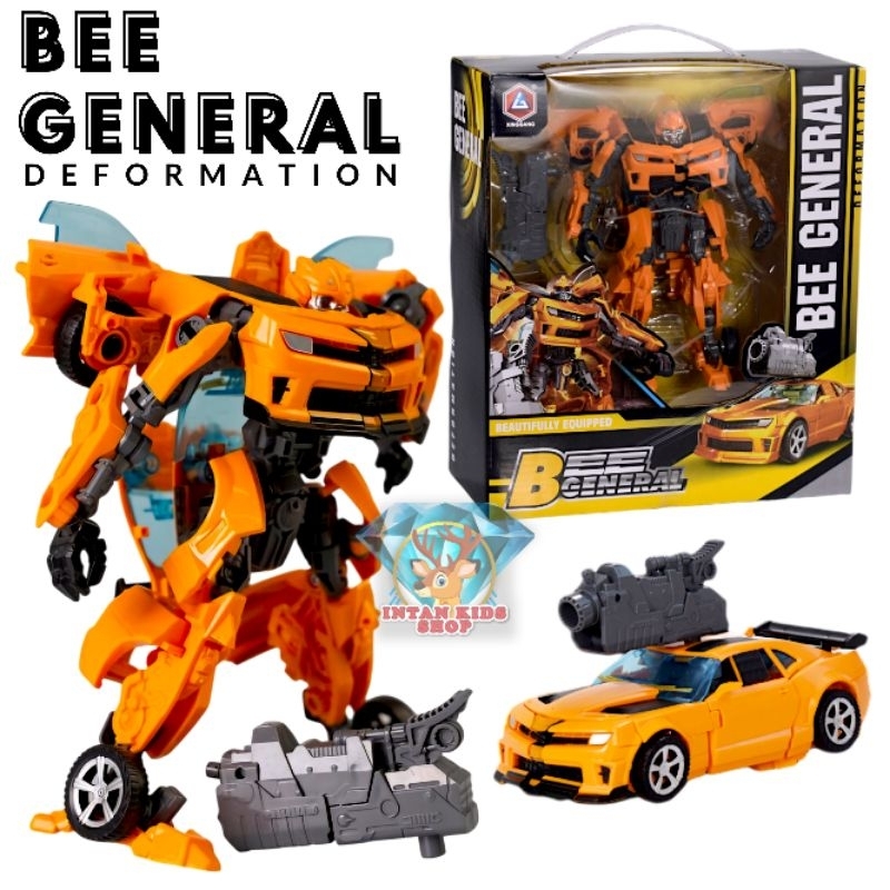 Jual MAINAN ANAK ROBOT TRANSFORMATION BEE GENERAL BUMBLEBEE BERUBAH ...