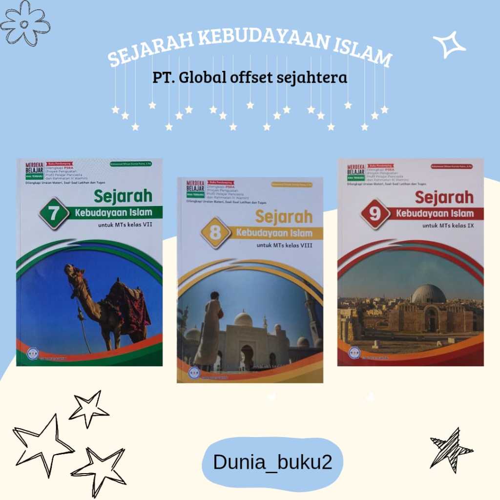 Jual BUKU SISWA SEJARAH KEBUDAYAAN ISLAM (SKI) KELAS 7,8,9 KURIKULUM PENGGERAK-MERDEKA SMP/MTS ...
