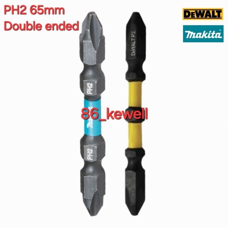 Jual Mata obeng Dewalt PH2 + Makita PH2 double ended (1set 2pcs ...