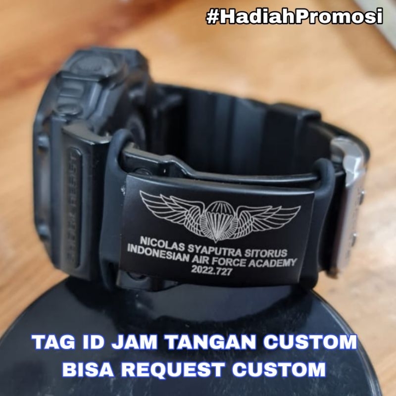 Jual TAG ID JAM TANGAN CUSTOM GRAFIR LOGO PARA WING BISA REQUEST CUSTOM ...