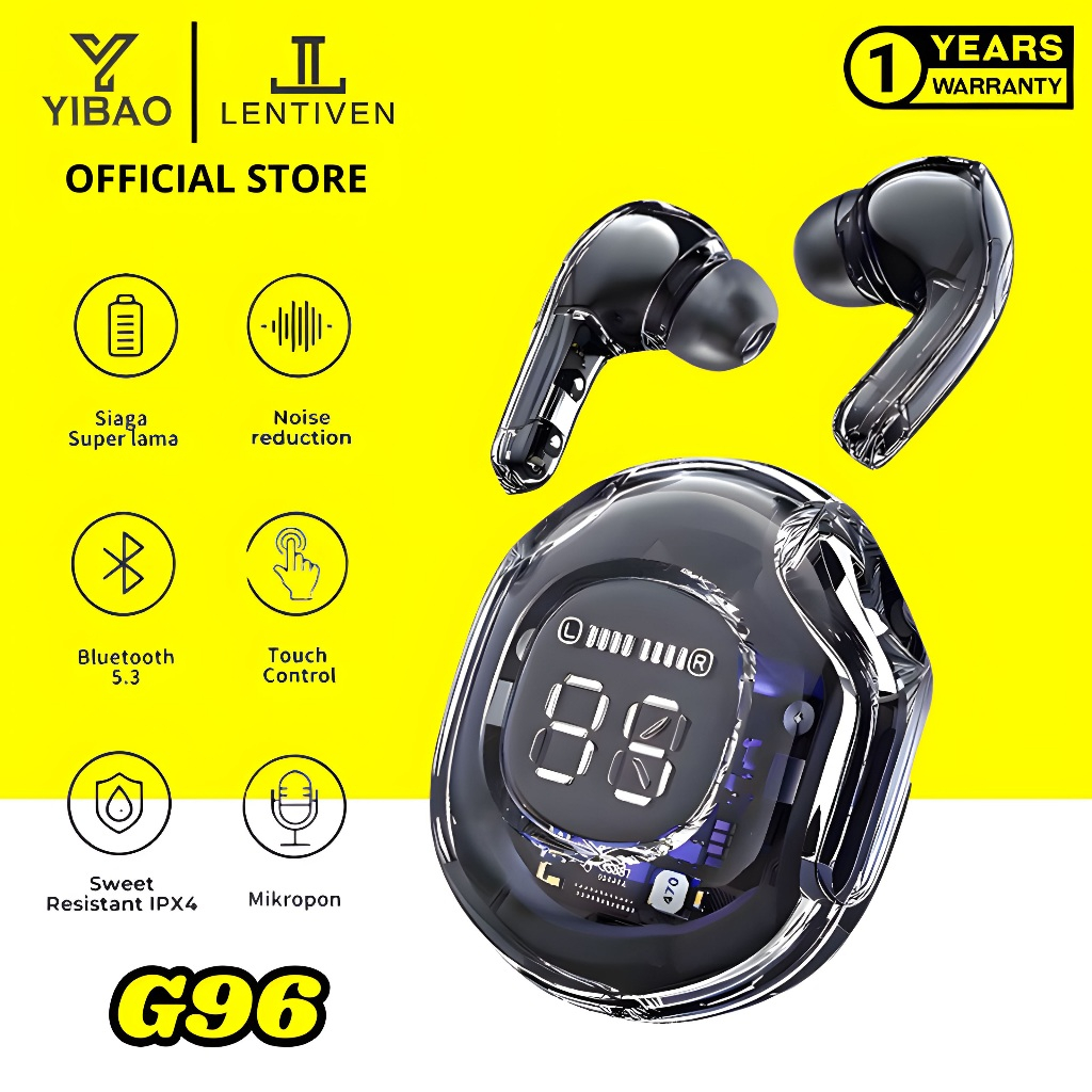 Jual YIBAO LENTIVEN TWS Earphone Bluetooth Headset True Wireless with ...