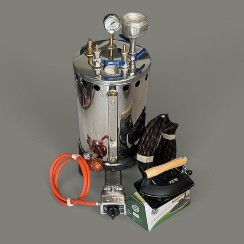 Jual Setrika Uap Gas Boiler Laundry Full Set Lengkap 5L 10L 15L 20L 25L ...