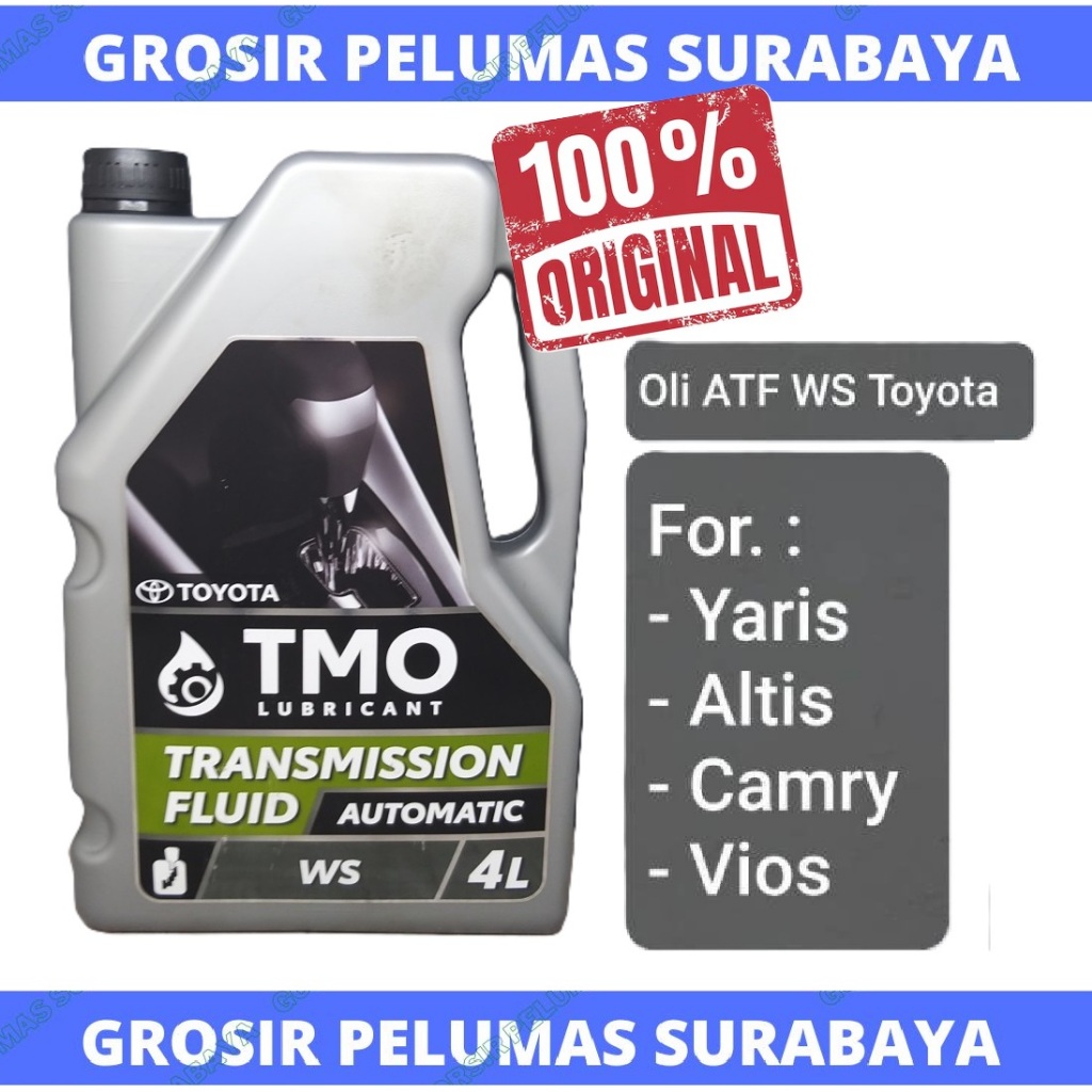 Jual ORIGINAL Oli Transmisi Matic Yaris Vios Camry Altis Toyota ATF WS ...