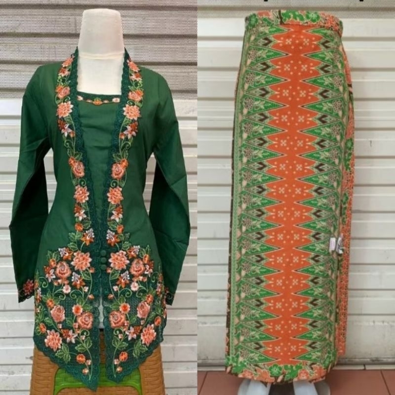 Jual FK - Set kebaya encim betawi full bordir bunga // kebaya encim ...
