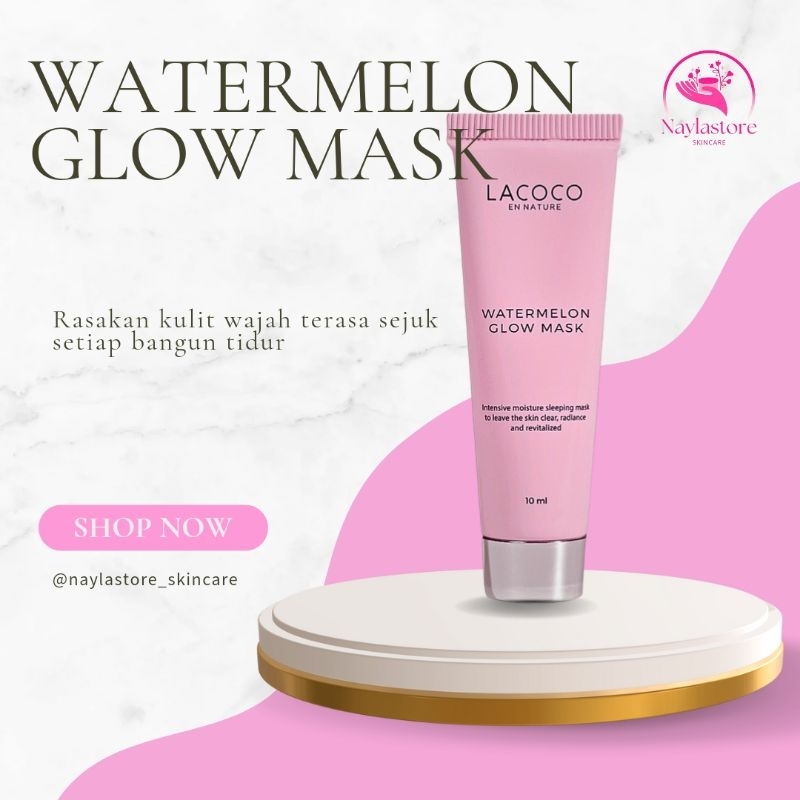 Jual Watermelon Glow Mask Lacoco 75ml | Masker ekstrak semangka ...
