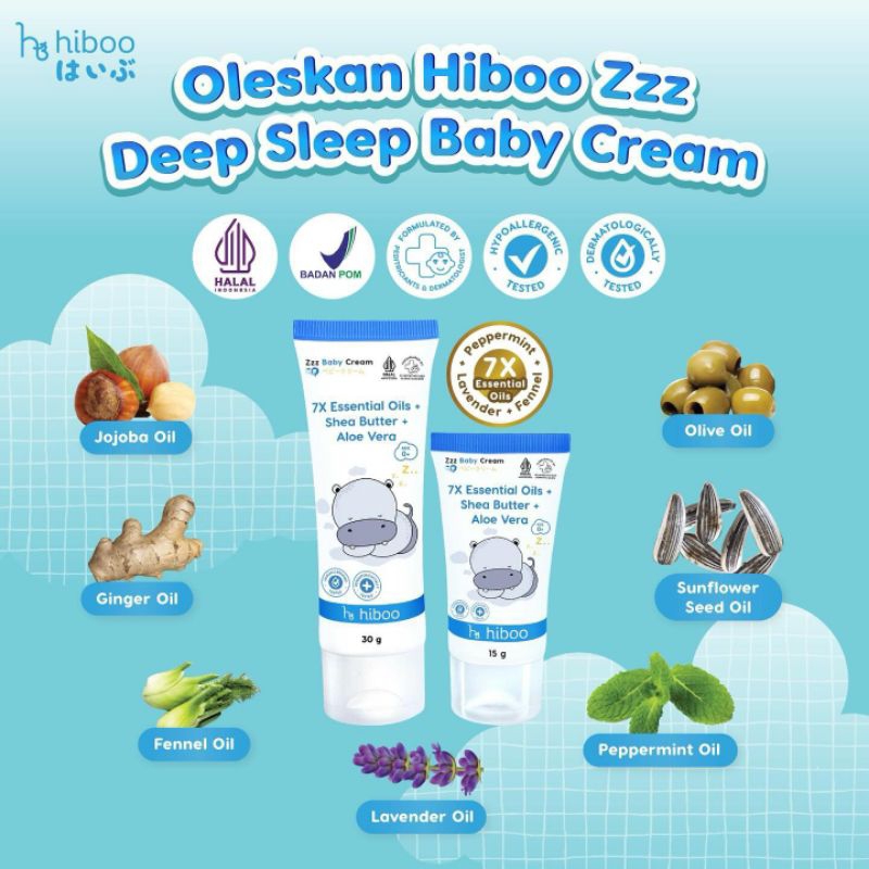 Jual Hiboo Zzz Deep Sleep Calming Baby Cream Hibo Anti Kolik Atasi Kembung Masuk Angin With ...