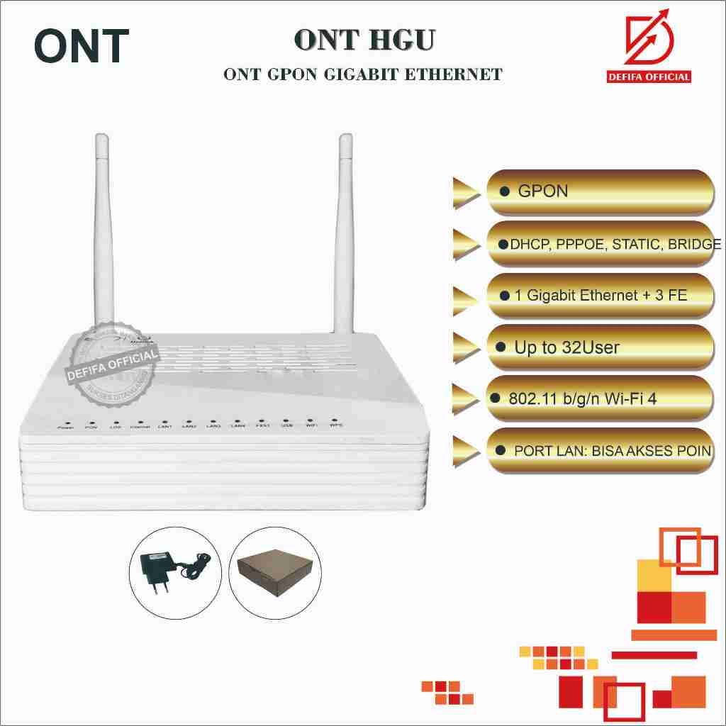 Jual Modem Fiber Optik Wireless Wifi Router GPON HGU ONT ONU | Shopee ...