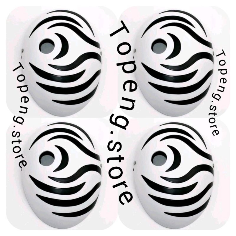 Jual topeng tobi obito api putih bahan bubur kertas vermantase | Shopee ...