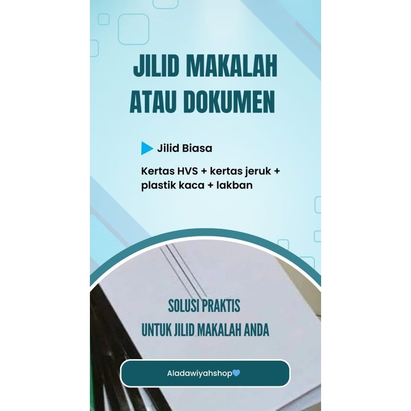 Jual Jasa Jilid Dokumen Atau Makalah | Shopee Indonesia