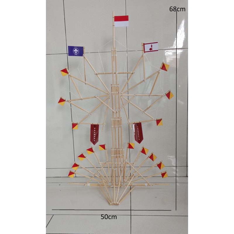 Jual Miniatur Pionering Pramuka 56 Tongkat / Miniatur Tiang Bendera ...