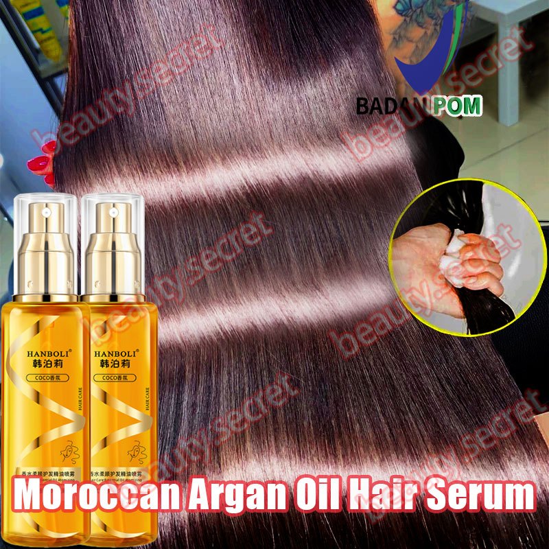 Jual Moroccan Argan Oil Hair Serum Spray Hair Care Rambut Kering Dan ...