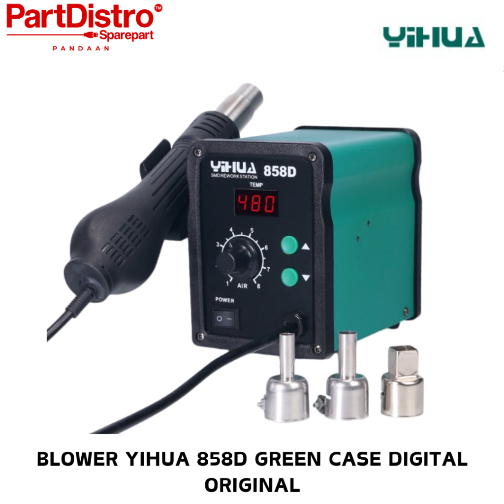 Jual BLOWER YIHUA 858D GREEN CASE DIGITAL ORIGINAL | Shopee Indonesia