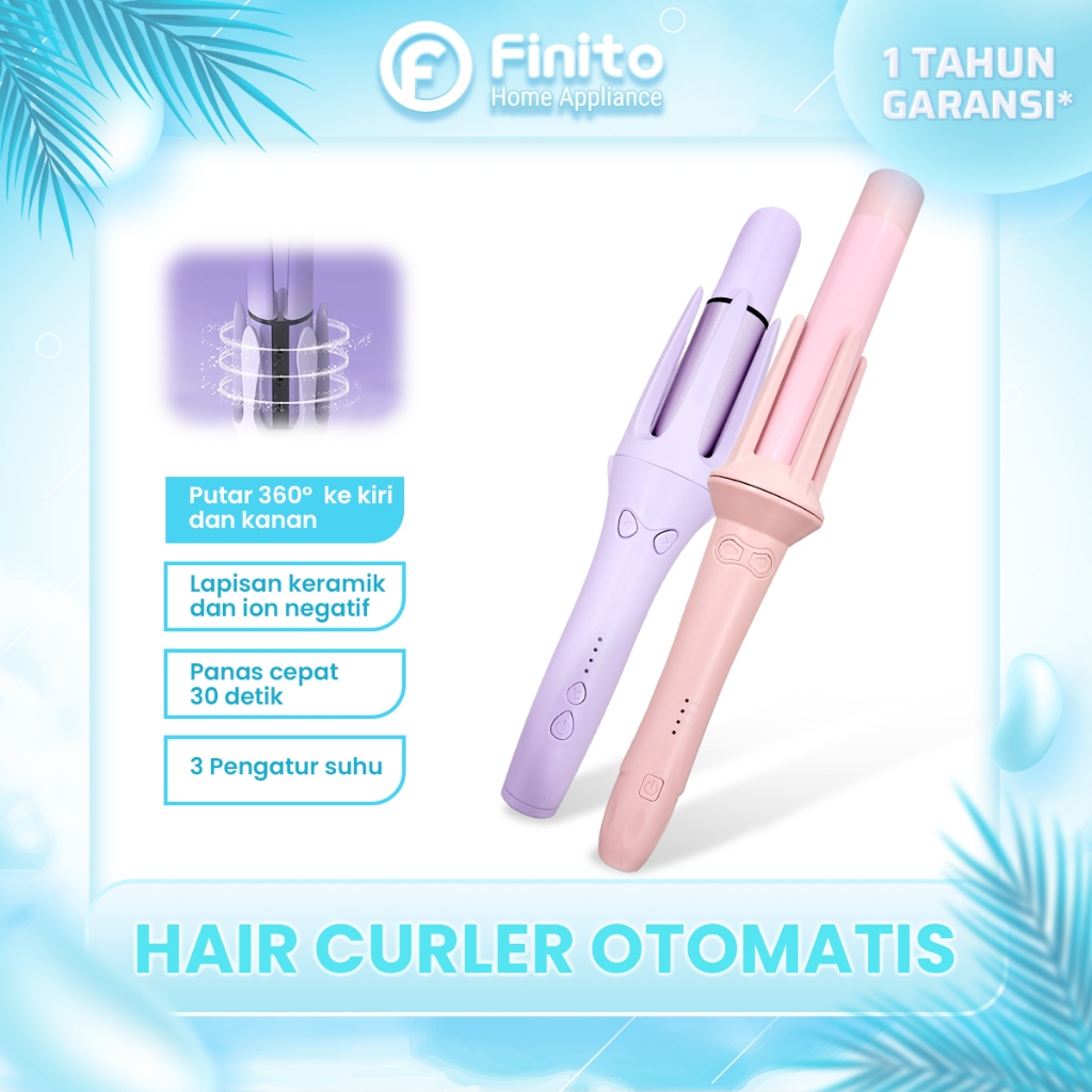 Jual FINITO Catok Rambut Otomatis S13 S16 Hair Curler Elektrik ...