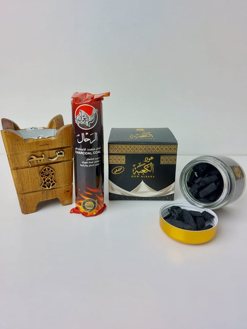 Jual Bukhur al kaaba + charcoal + tempat pembakar bukhur | Shopee Indonesia