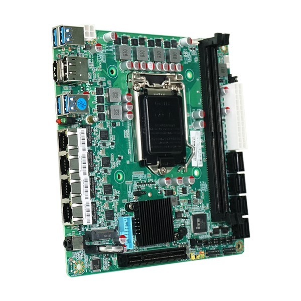Jual Mainboard Server BKHD NAS 1151NP C236 Intel LGA1151 4 Port 2.5G LAN i226v 8 Port SATA Mini ...