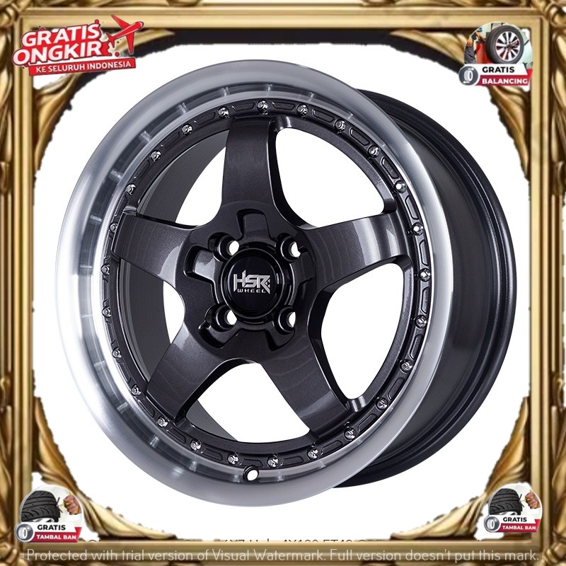 Jual Velg Pelg Mobil Honda Brio Agya Ayla Sigra Sirion Ring 15 Lubang 4x100 HSR Bob-Free Ongkir ...