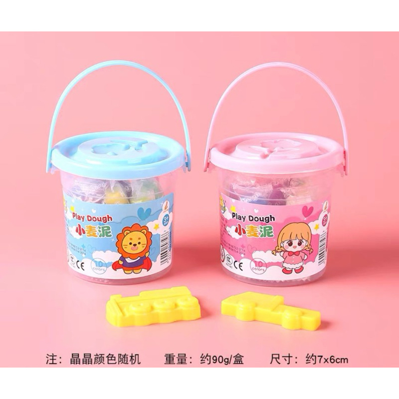 Jual Play Dough Ember isi 13pcs/Mainan Playdough 12 Warna dan 1 Cetakan ...