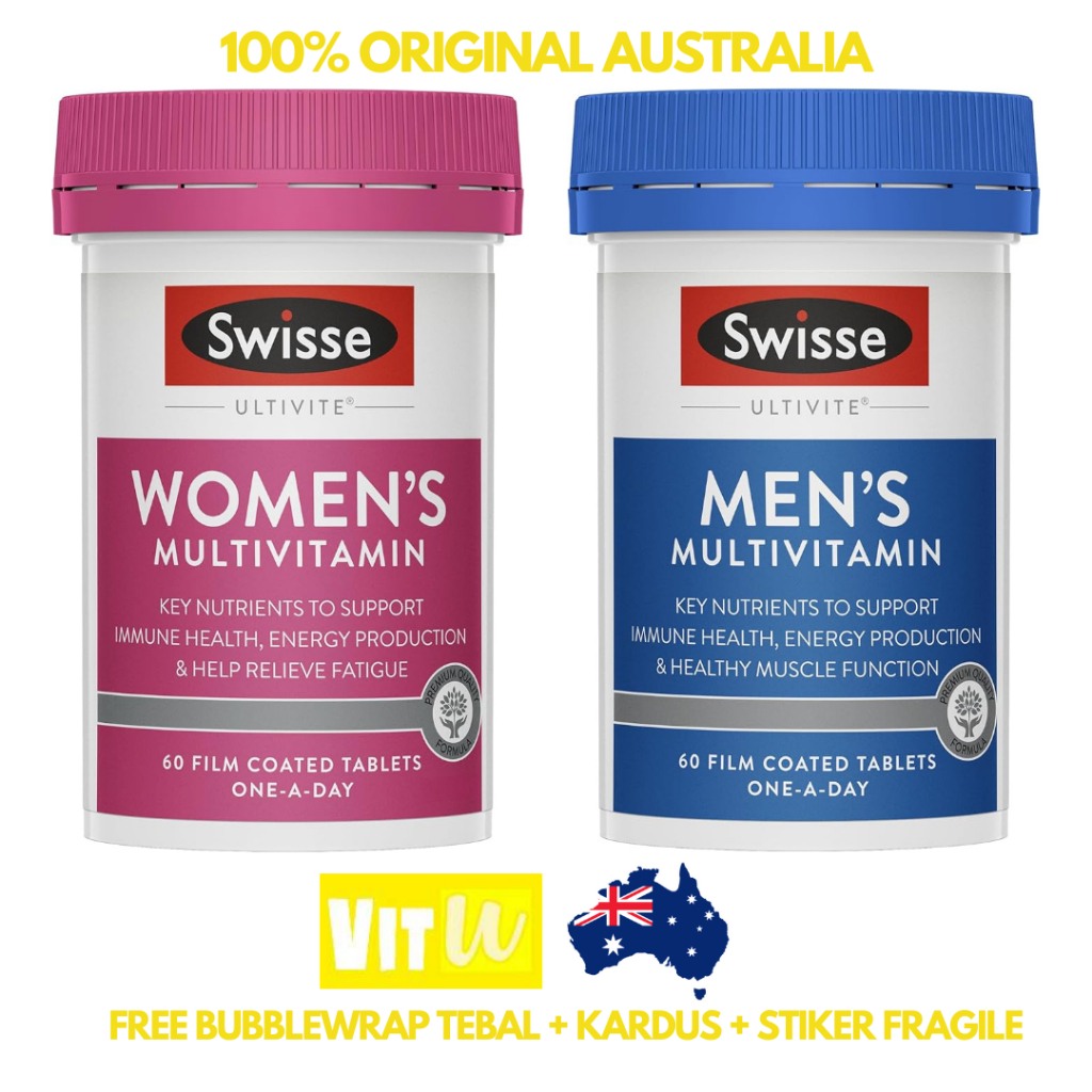 Jual Swisse Multivitamin Women's / Men's Multi 60 Tablets | Multivit ...