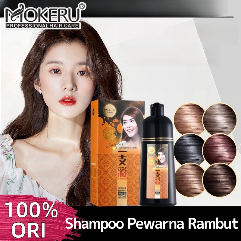 Jual 【ORI COD】Mokeru Shampoo Pewarna Rambut / Hair Coloring Shampoo ...