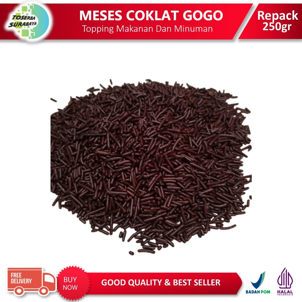 Jual MESES GOGO (DORE) 250gr / Meses Coklat / Meises Cokelat Butir ...