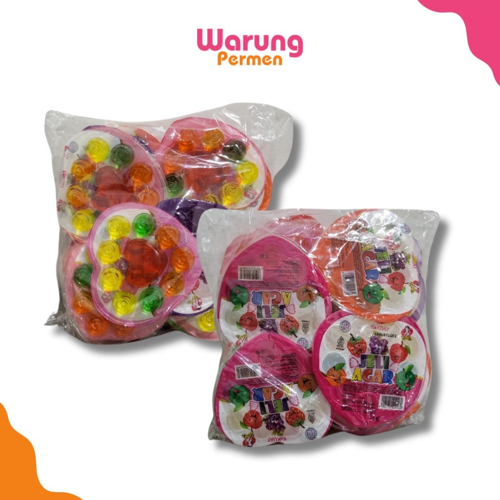 Jual Agar Agar Jelly Kemasan Bentuk Love AAA Isi 20 Pcs / Jeli Agar ...