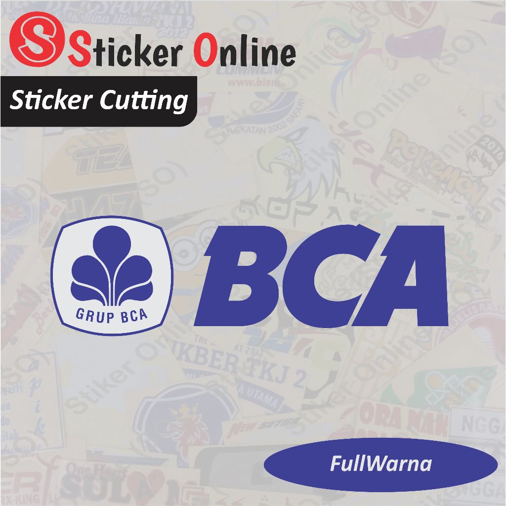 Jual Stiker Logo BCA | Sticker Cutting Logo BCA Motor Mobil | Shopee ...