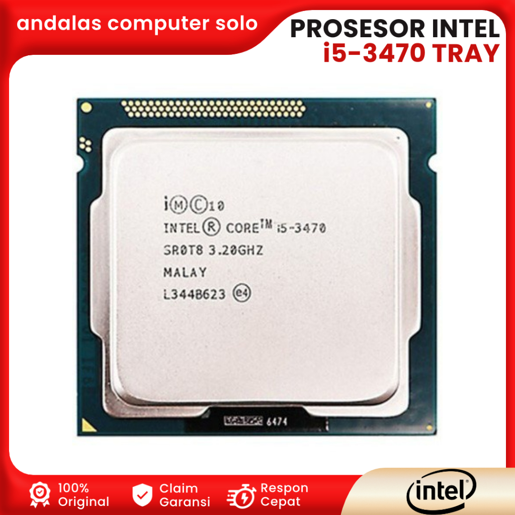 Jual PROCESSOR PROSESSOR INTEL CORE i5 3470 LGA 1155 TRAY | Shopee ...