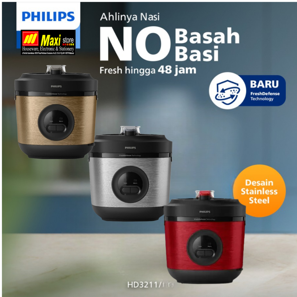 Jual Philips Rice Cooker Penanak Nasi 1.8 L - 3000 Premium Series ...