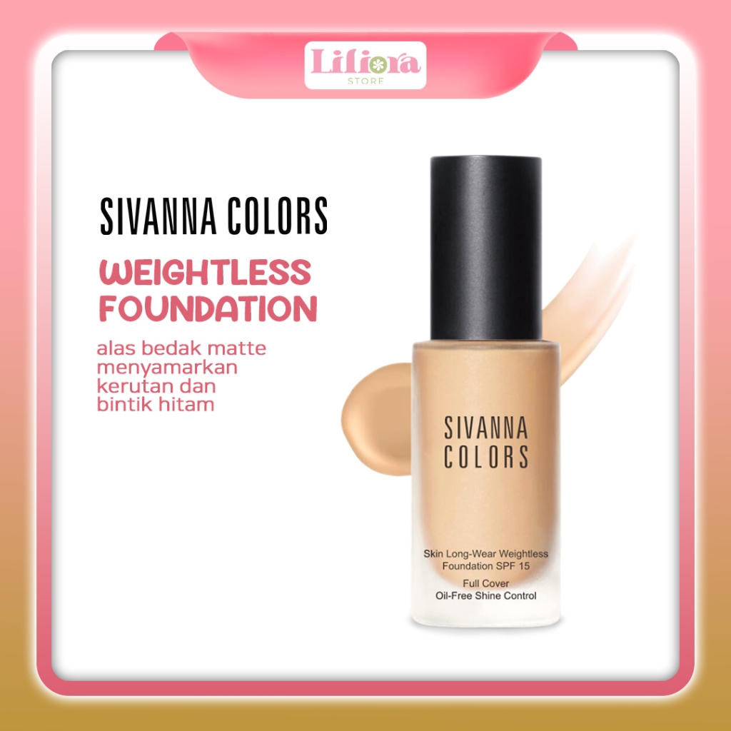 Jual SIVANNA COLORS SKIN LONG-WEAR WEIGHTLEESS FOUNDATION | Shopee ...