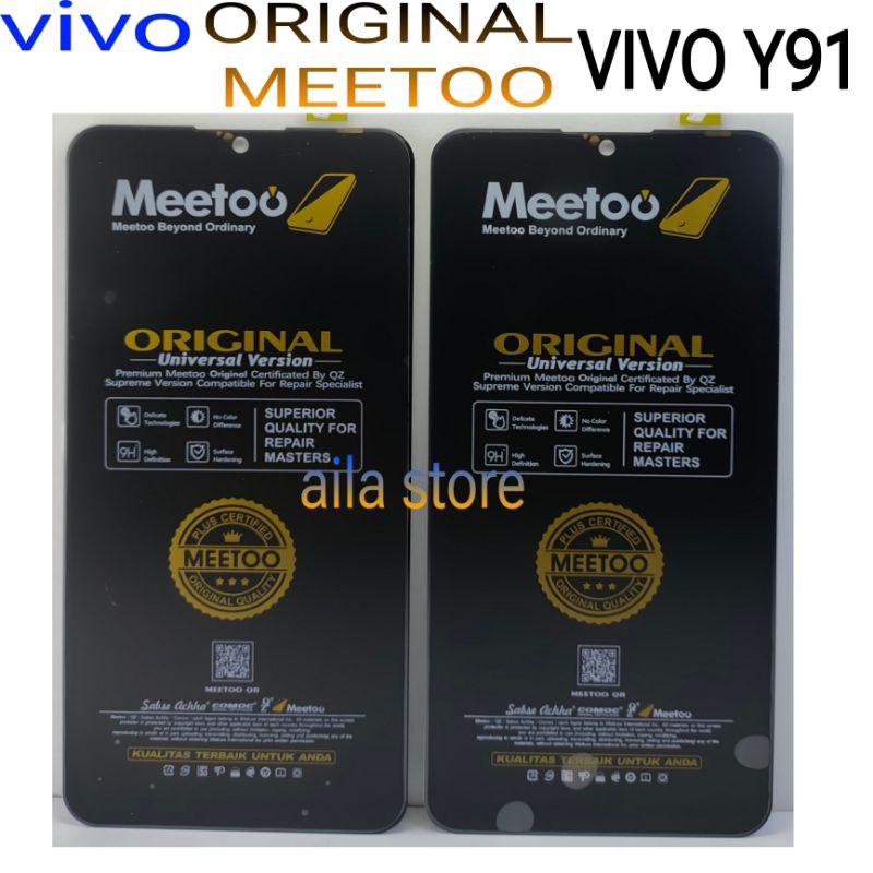 Jual LCD TOUCHSCREEN VIVO Y91 ORIGINAL MEETOO FULL SET | Shopee Indonesia