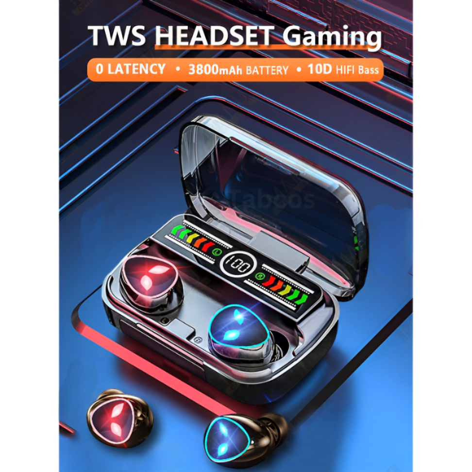 Jual TBS M20 Pro Tws Wireless Earphone Bluetooth V5.3 TWS Gaming Headset Powerbank 3800mAh ...