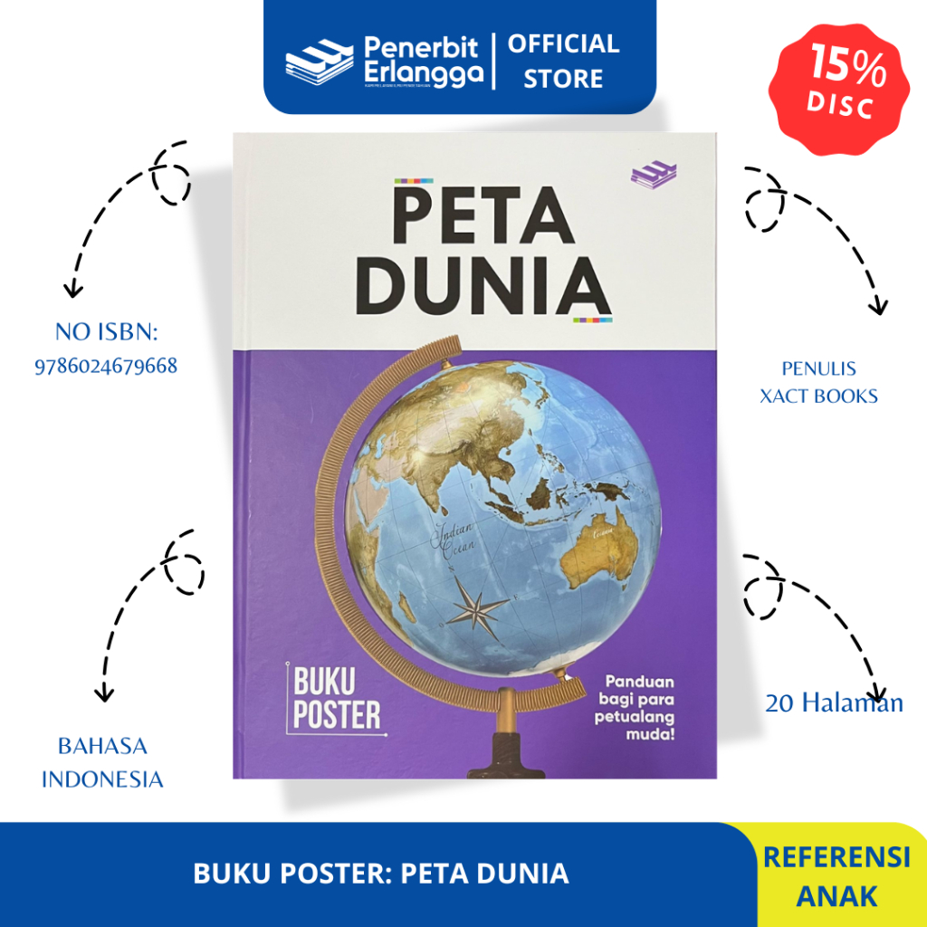 Jual BUKU POSTER: PETA DUNIA | Shopee Indonesia