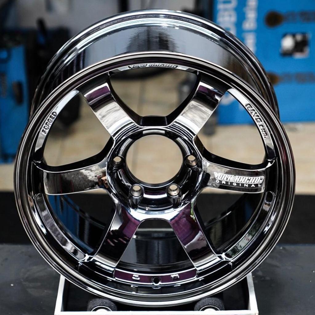Jual VELG TE37 PROGRESSIVE R18 FLOWFORMING PCD SUV 6x139 LEBAR 9 ET 0 WARNA BLACK CHROME - VELG ...