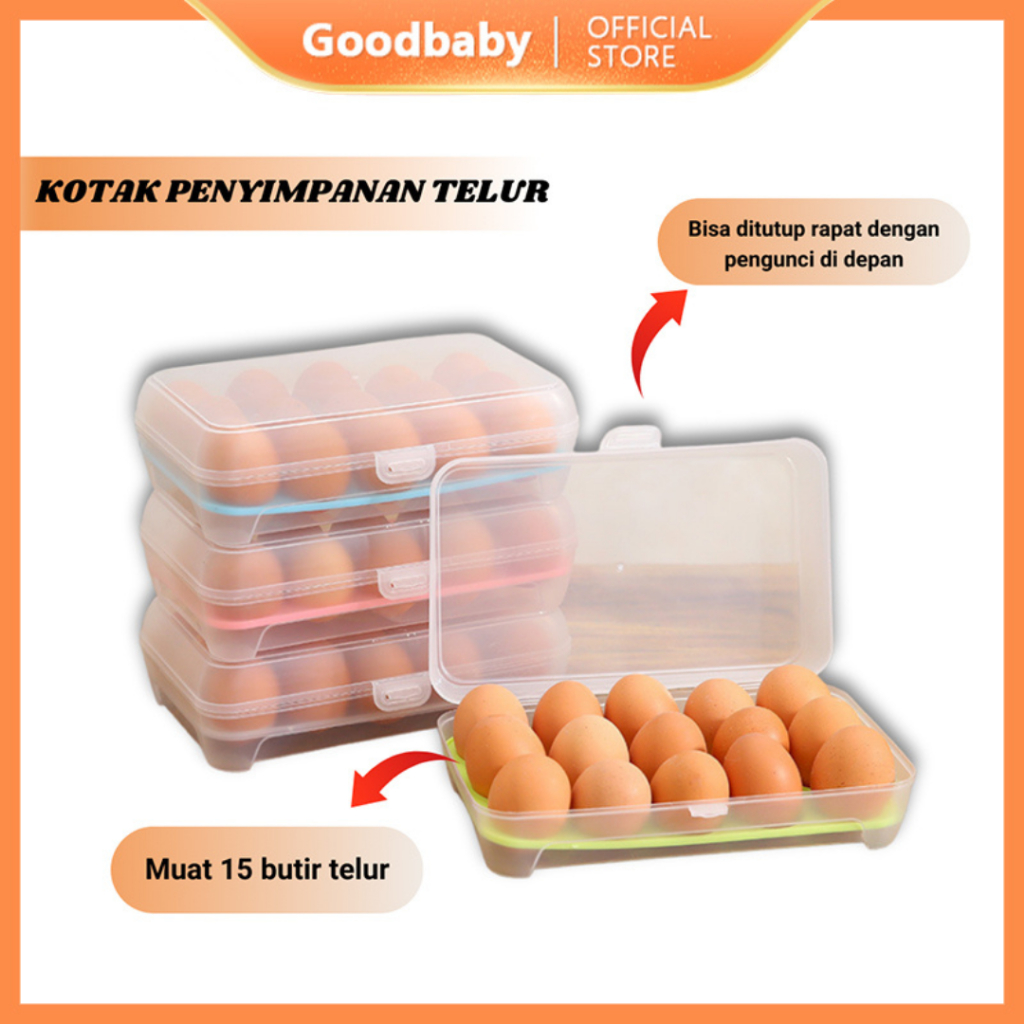 Jual Goodbaby | Tempat Box Telur 15 Lubang | Tempat Penyimpanan Telur ...