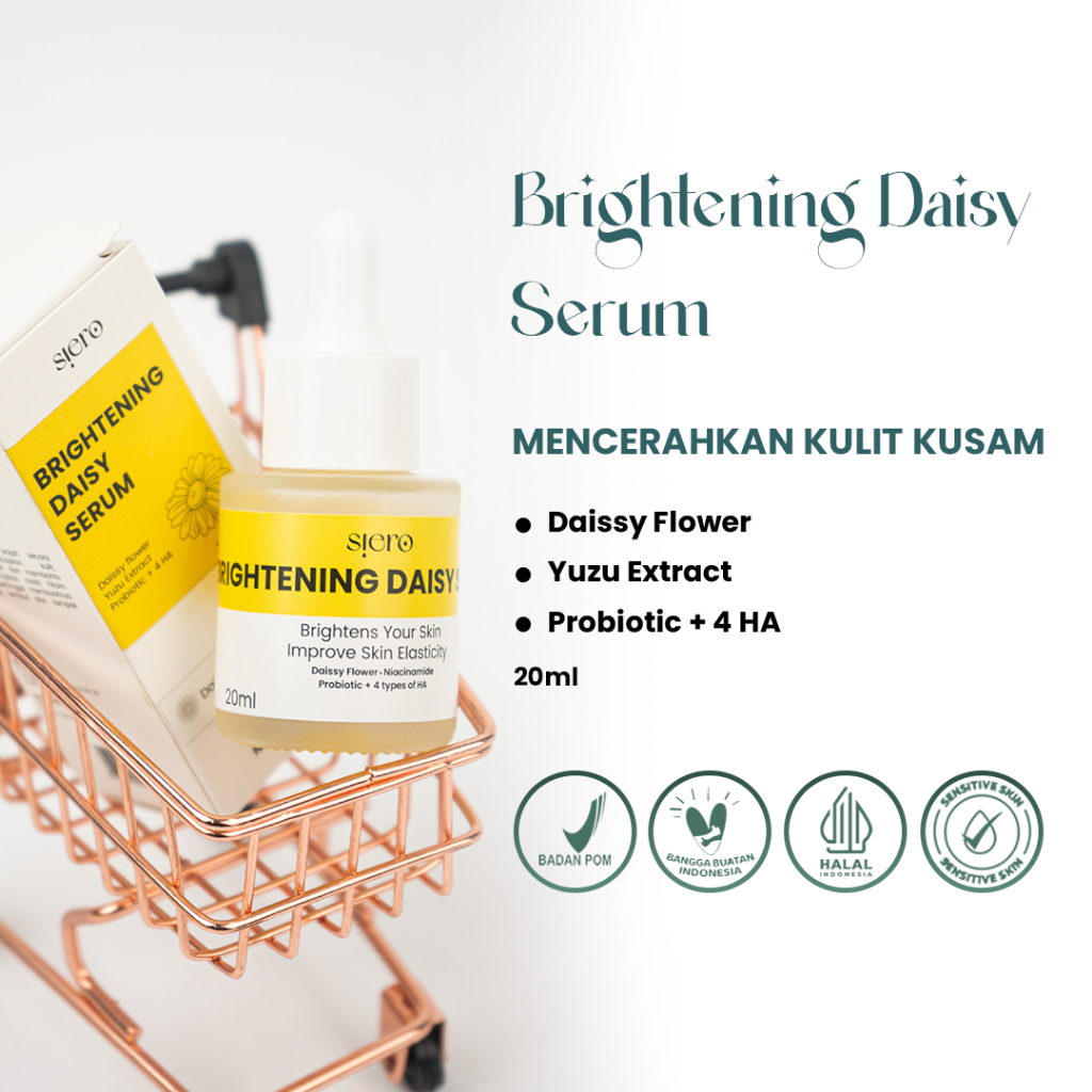 Jual SIERO Brightening Daisy Serum 20 ml I Serum Mencerahkan | Shopee ...