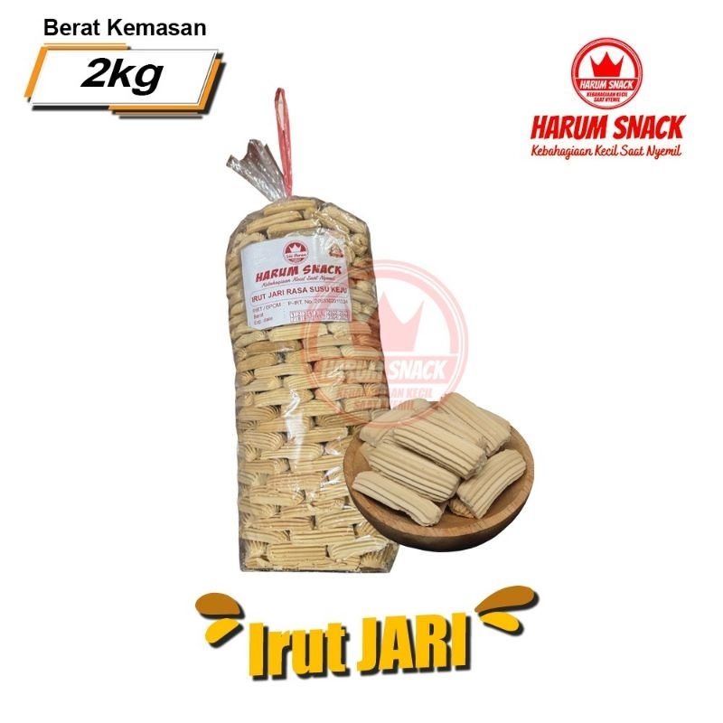Jual IRUT JARI 2KG [Harum Snack Official] IRUT JARI KILOAN CAMILAN ...