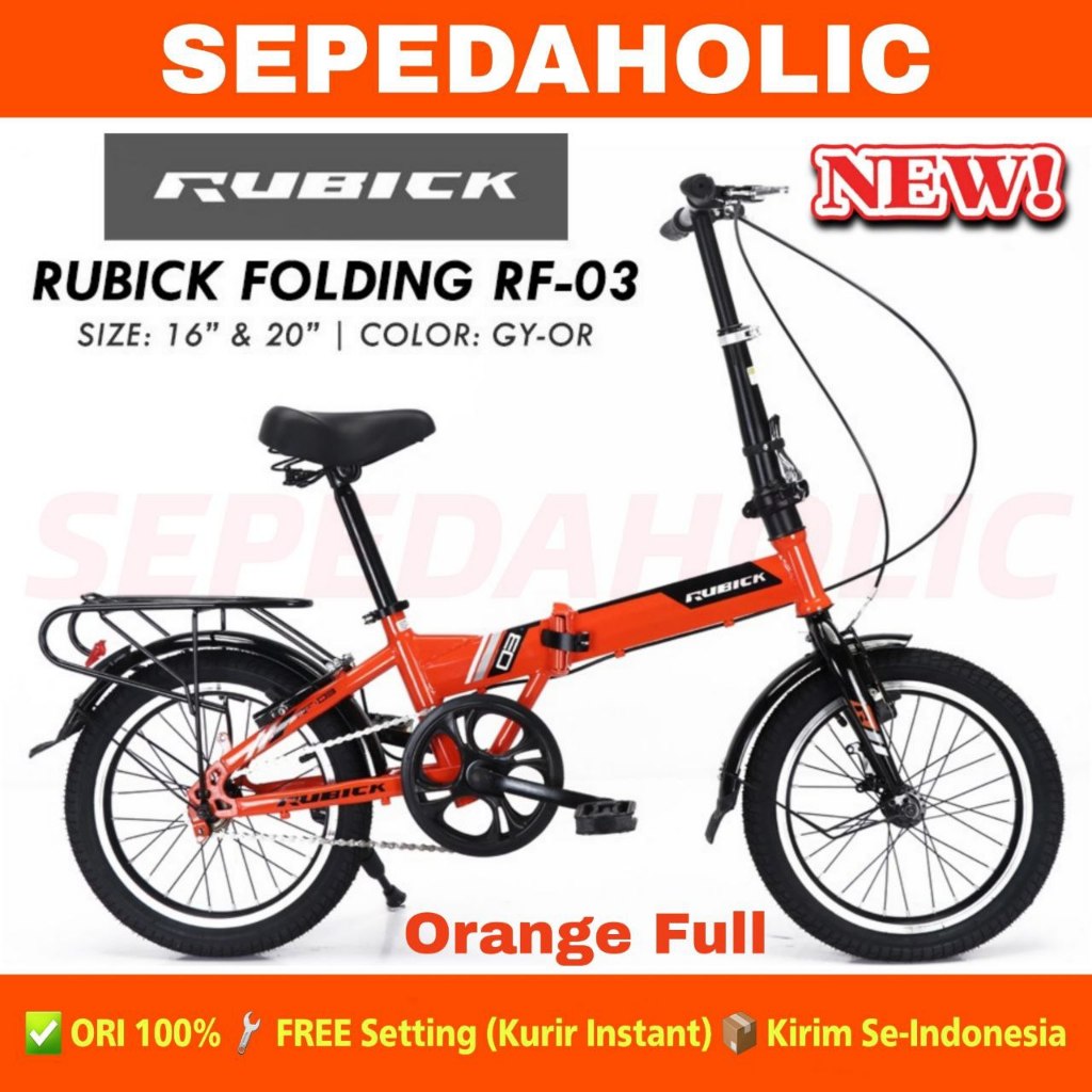 Jual Sepeda Lipat RUBICK RF 03 Ukuran 16 20 Inch Dewasa Anak Boncengan ...