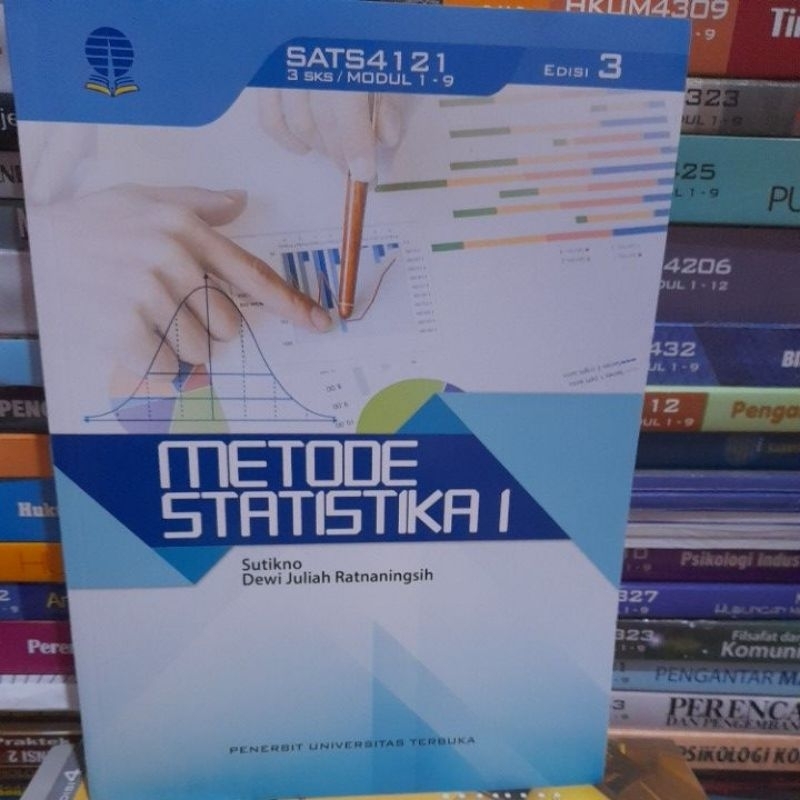 Jual buku metode statistik 1 SATS4121 edisi 3 by Dr. Sutikno, M.Si ...