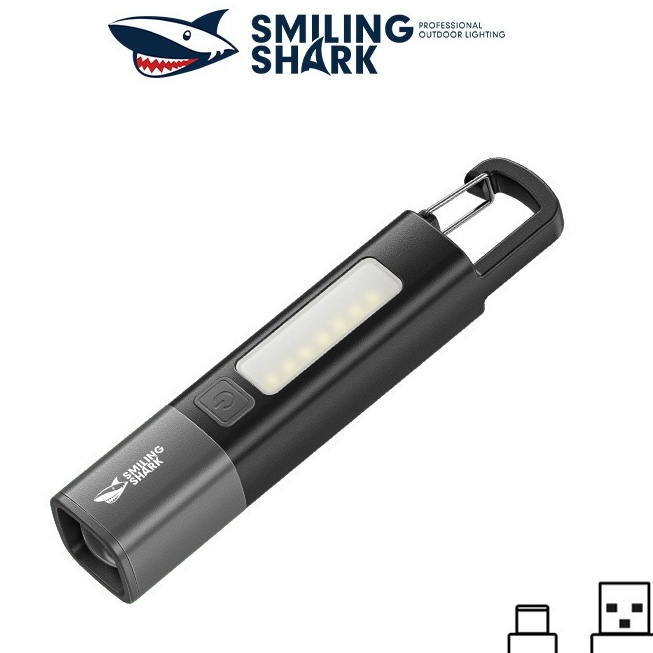 Jual SENTER LED SMILING SHARK SD-1023B - XPE - ZOOM - JARAK JAUH ...
