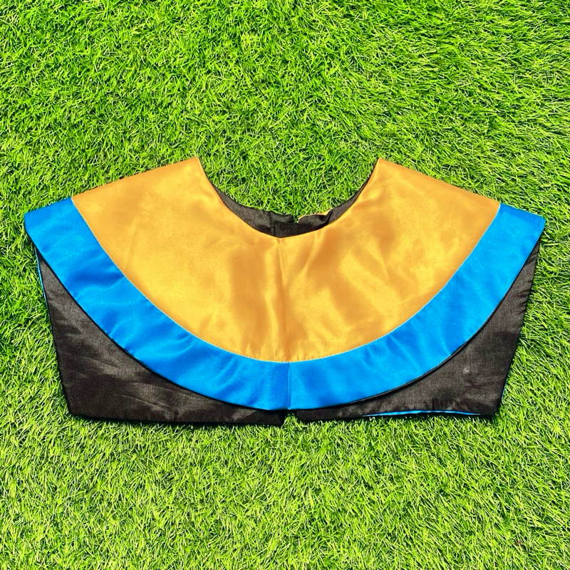 Jual Sleber Wisuda Sleber kuning lis biru muda Baju toga wisuda sleber ...