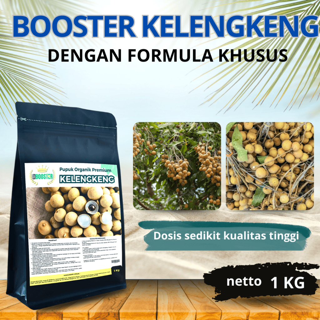 Jual PUPUK BOOSTER ORGANIK 1 KG PELEBAT DAN PENYUBUR TANAMAN BUAH KELENGKENG | Shopee Indonesia