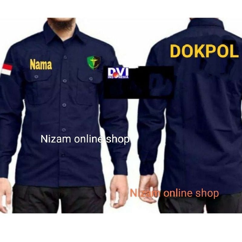 Jual Kemeja DOKPOL seragam DOKPOL Baju DOKPOL PDH DOKPOL kemeja kerja ...