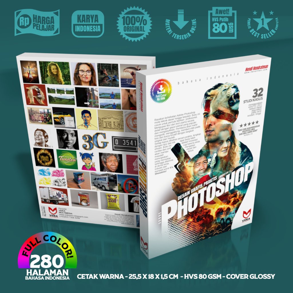 Jual Buku Desain Grafis Praktis Adobe Photoshop - Original Full Color ...
