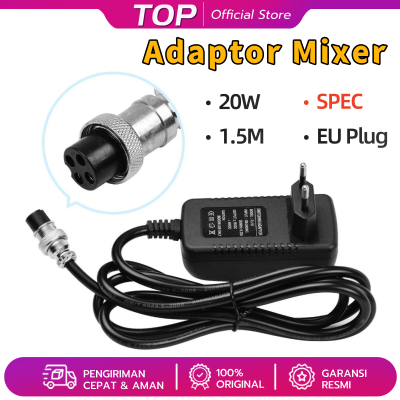 Jual Adaptor Mixer Switching Adaptor Mixer 4 Pin 4 Lubang Konektor ...