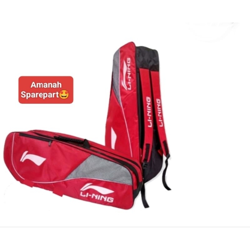 Jual Tas Raket Badminton Ransel LN 2Resleting Badminton Bulu Tangkis ...