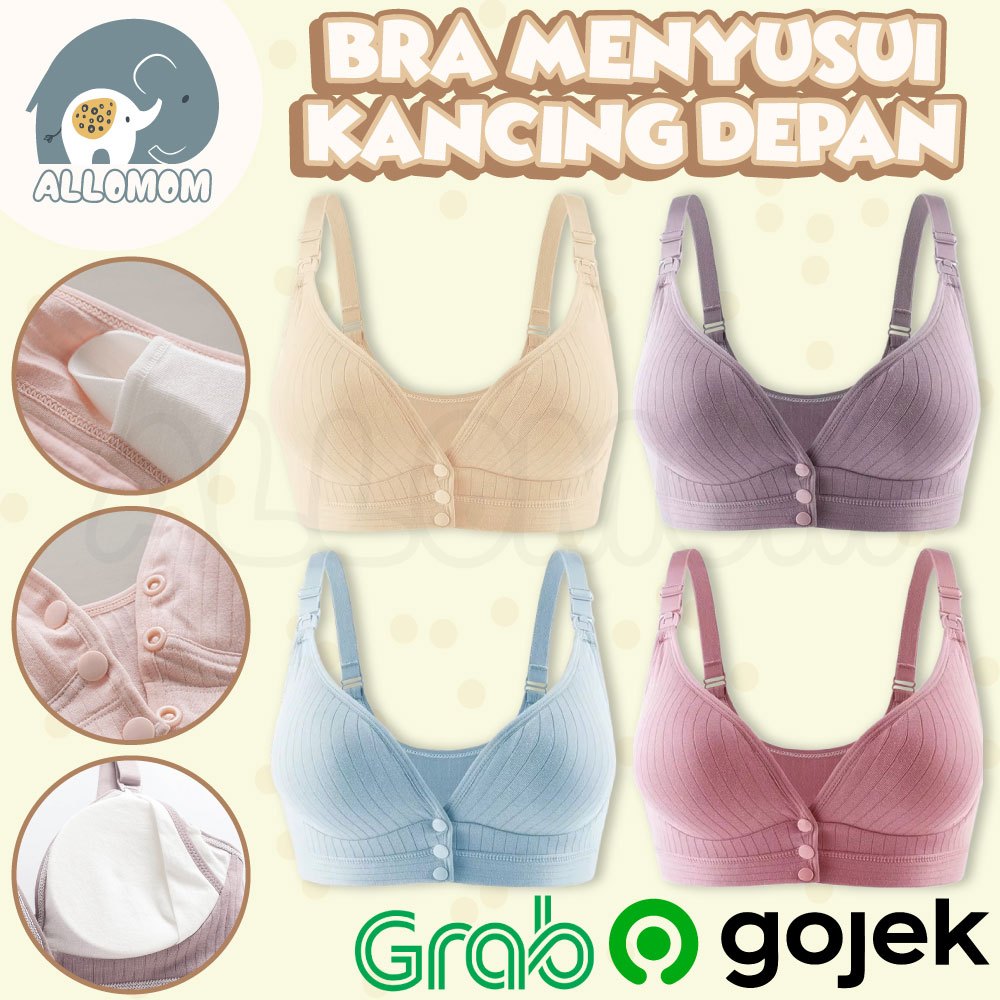 Jual Bra Menyusui Kancing Depan Pakaian Dalam Wanita SEAMLESS Ibu Hamil ...