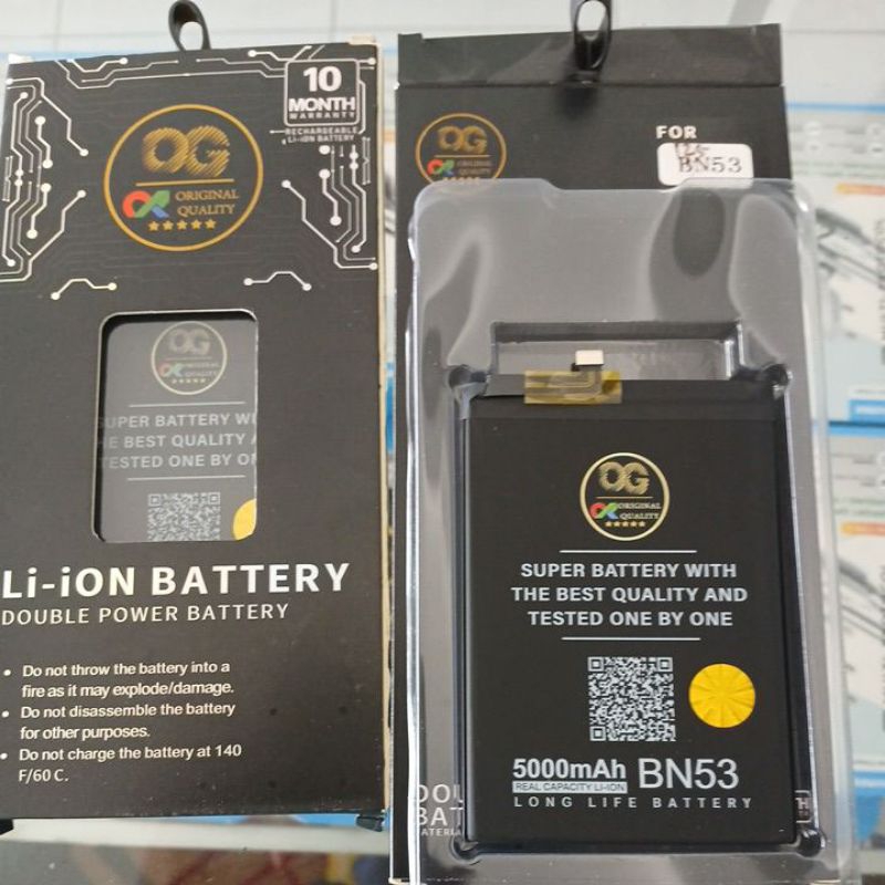 Jual baterai og super bn53 redmi note 9pro baterai dobel power redmi ...